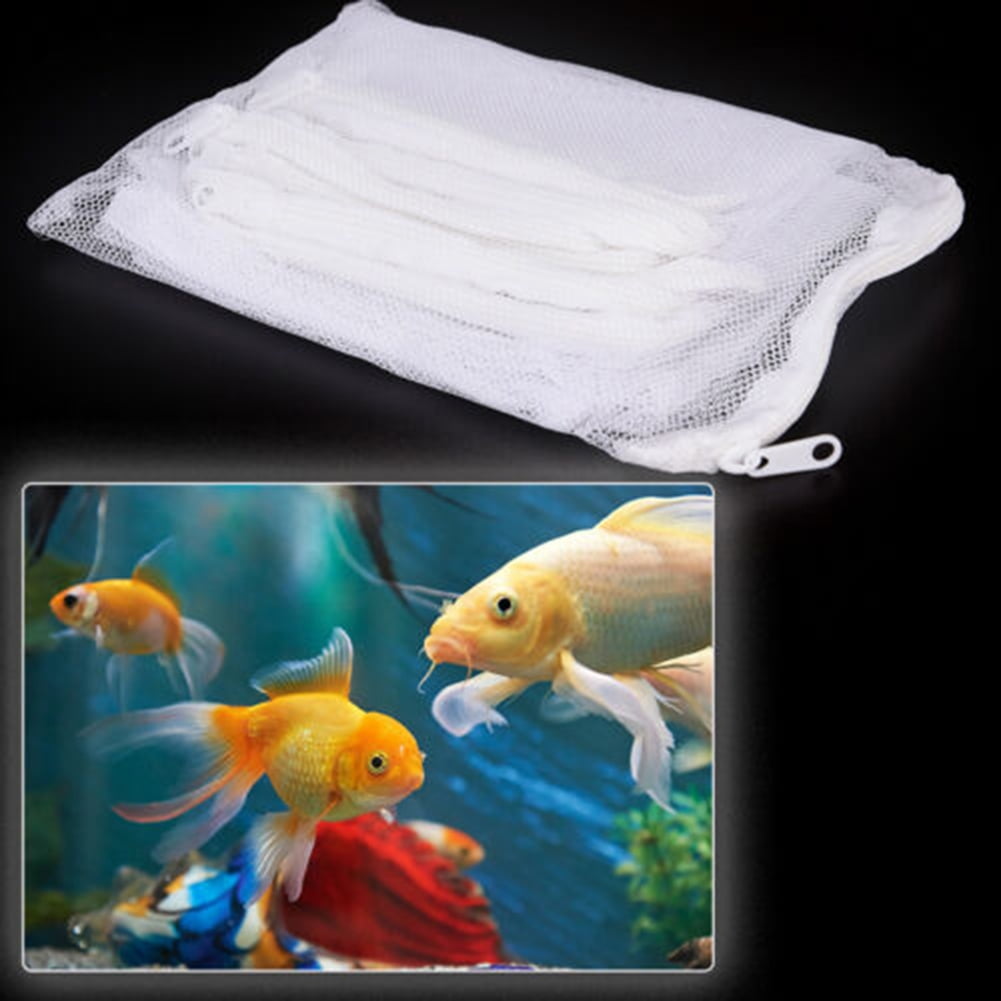 Walbest Aquarium Filter Media Bags Fish Tank Filter Bag White Net Bag ...