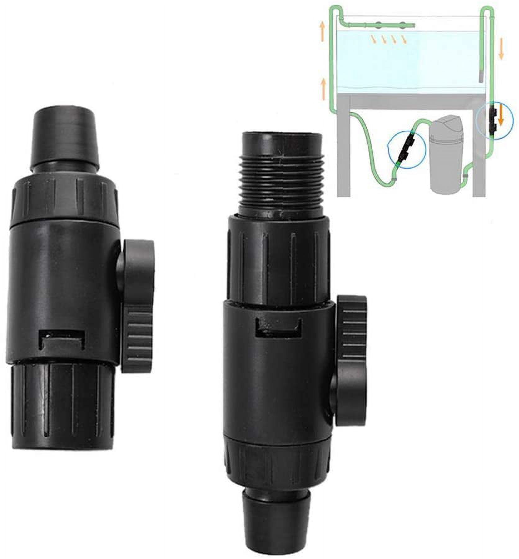 Walbest Aquarium Hose Valve Tank Fishbowl Water Flow Control Valve ...