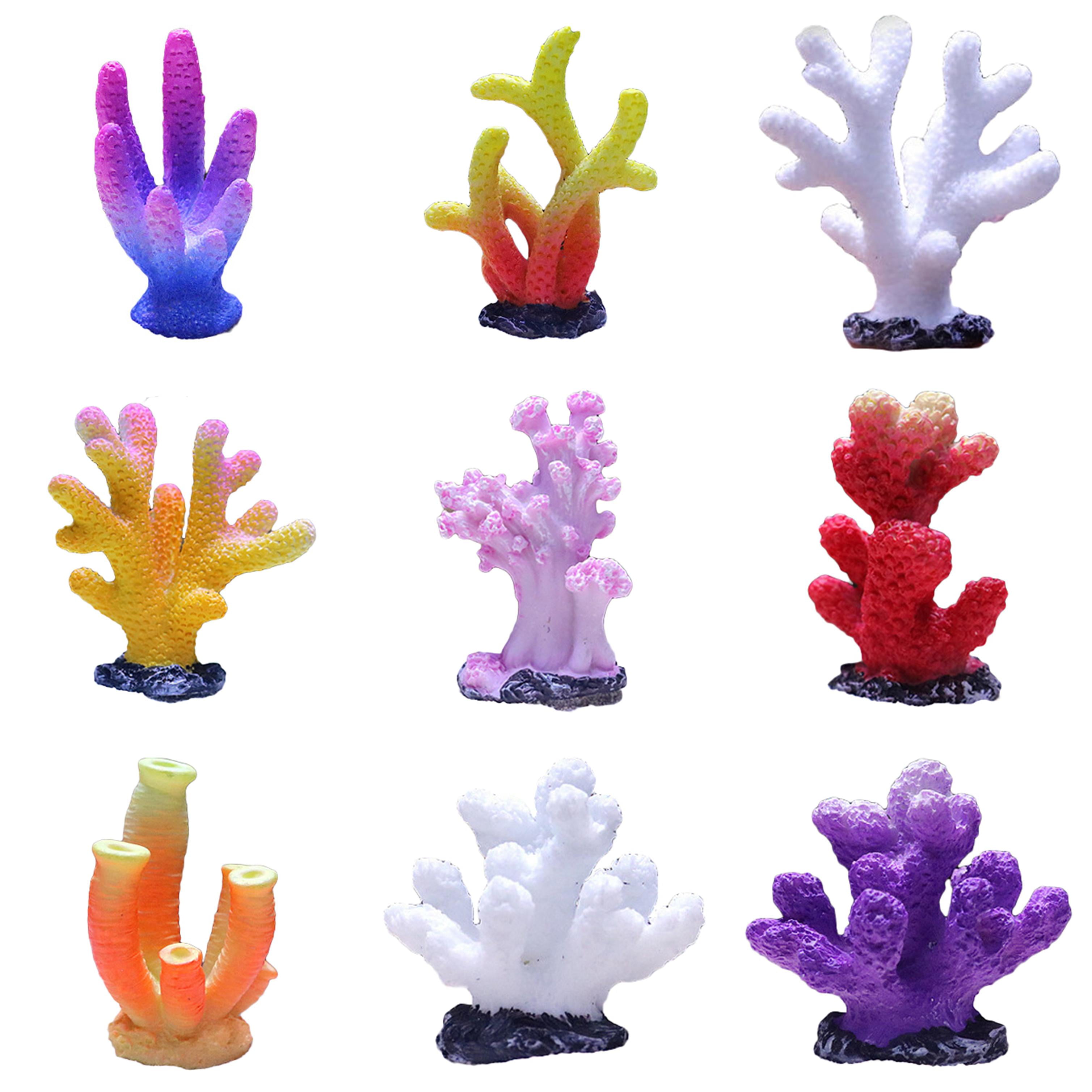 Walbest Aquarium Ornaments Artificial Resin Coral Aquarium Supplies for ...