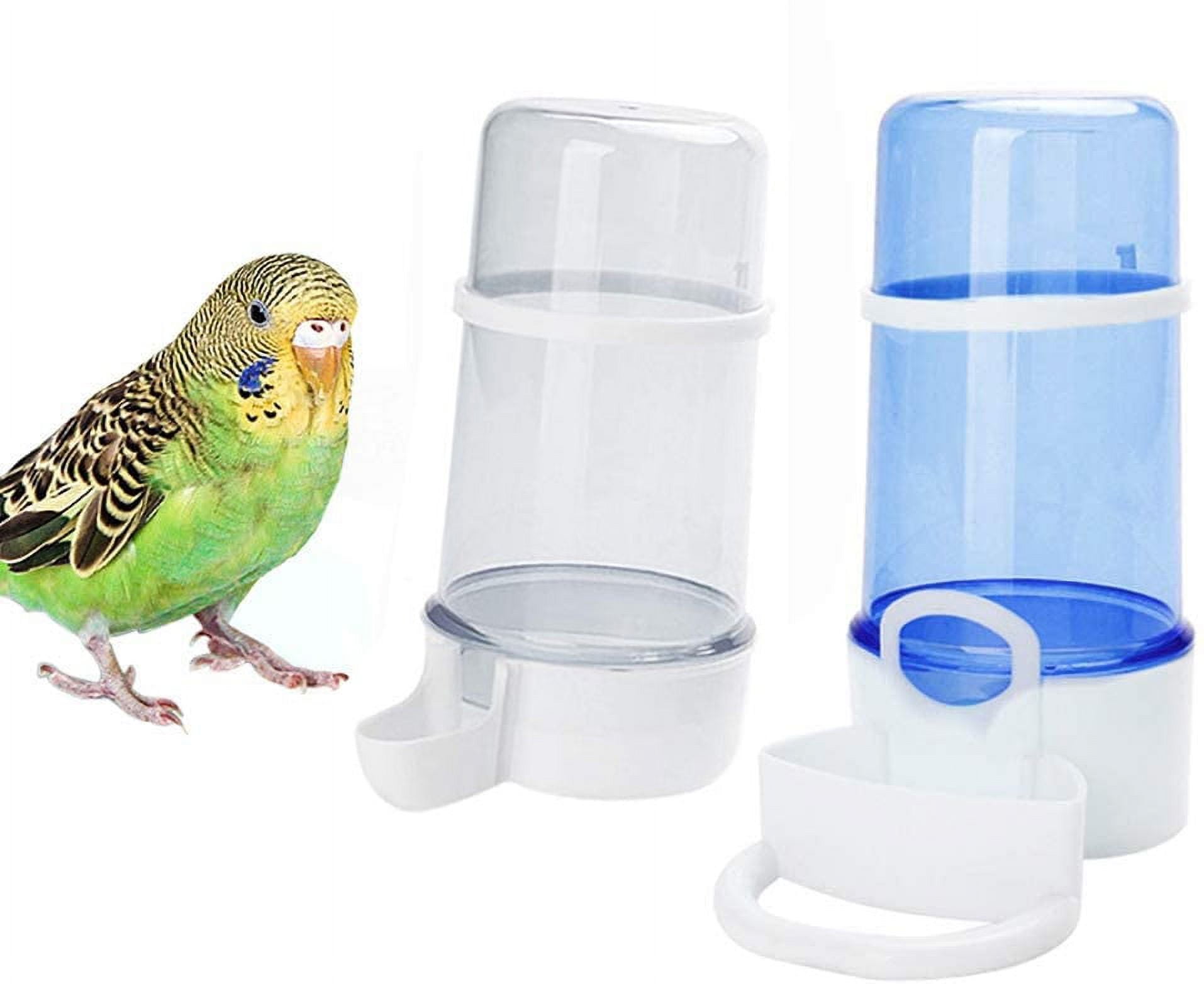 Walbest Automatic Bird Feeder Bird Water Bottle Drinker Clear Food Seed ...