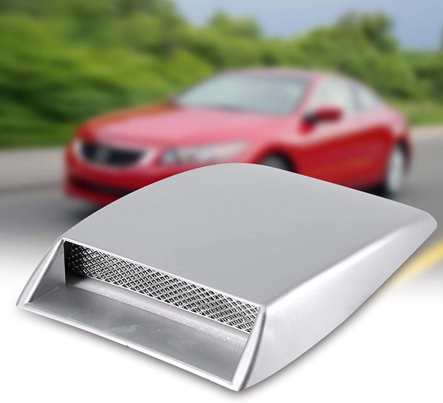 Walbest Bonnet Vent Cover Car Hood Simulation Decorative Air Outlet ...