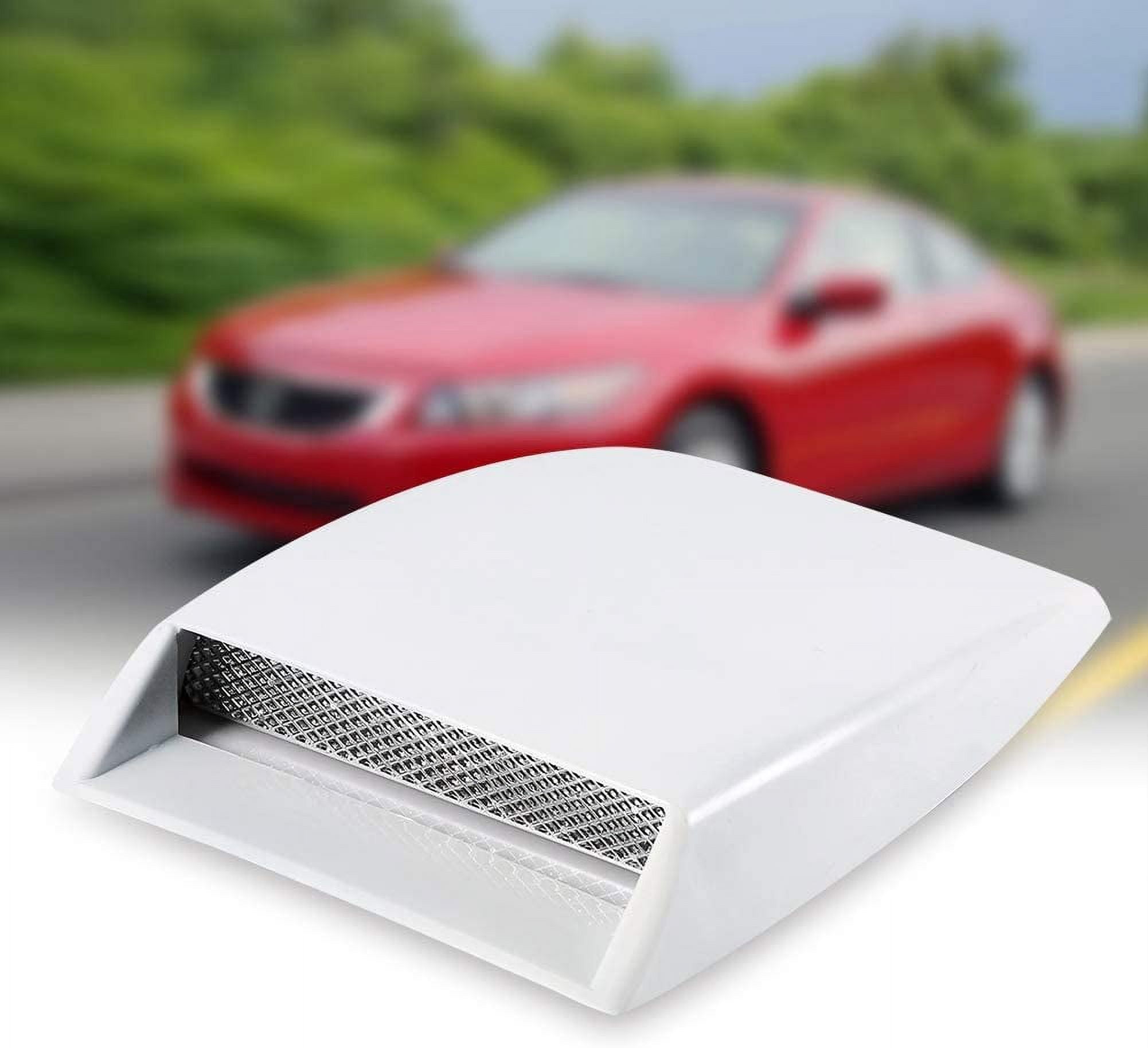 Walbest Bonnet Vent Cover Car Hood Simulation Decorative Air Outlet ...