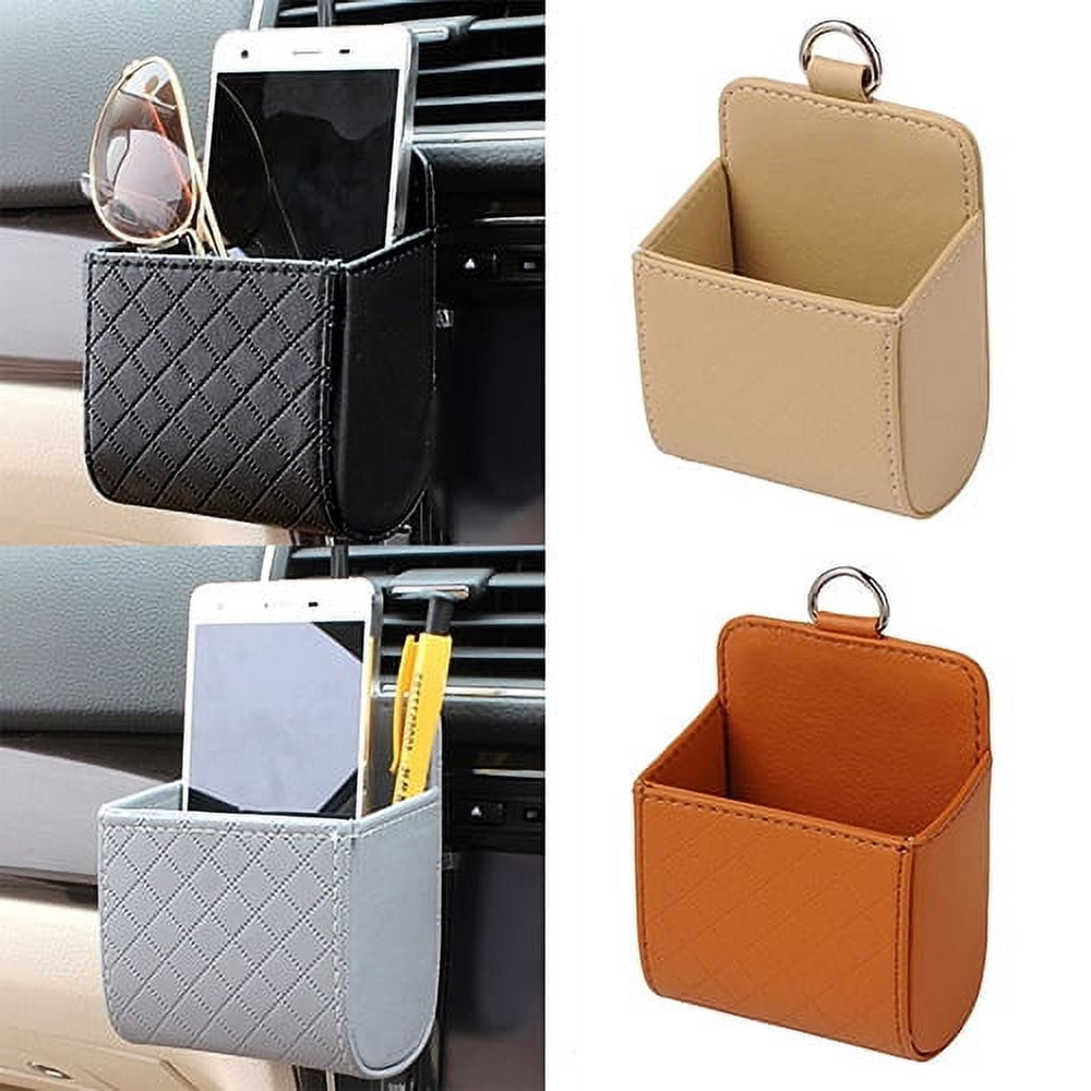 Walbest Car Auto Seat Interior Air Vent Pouch Bag Box with Hook, Cell ...