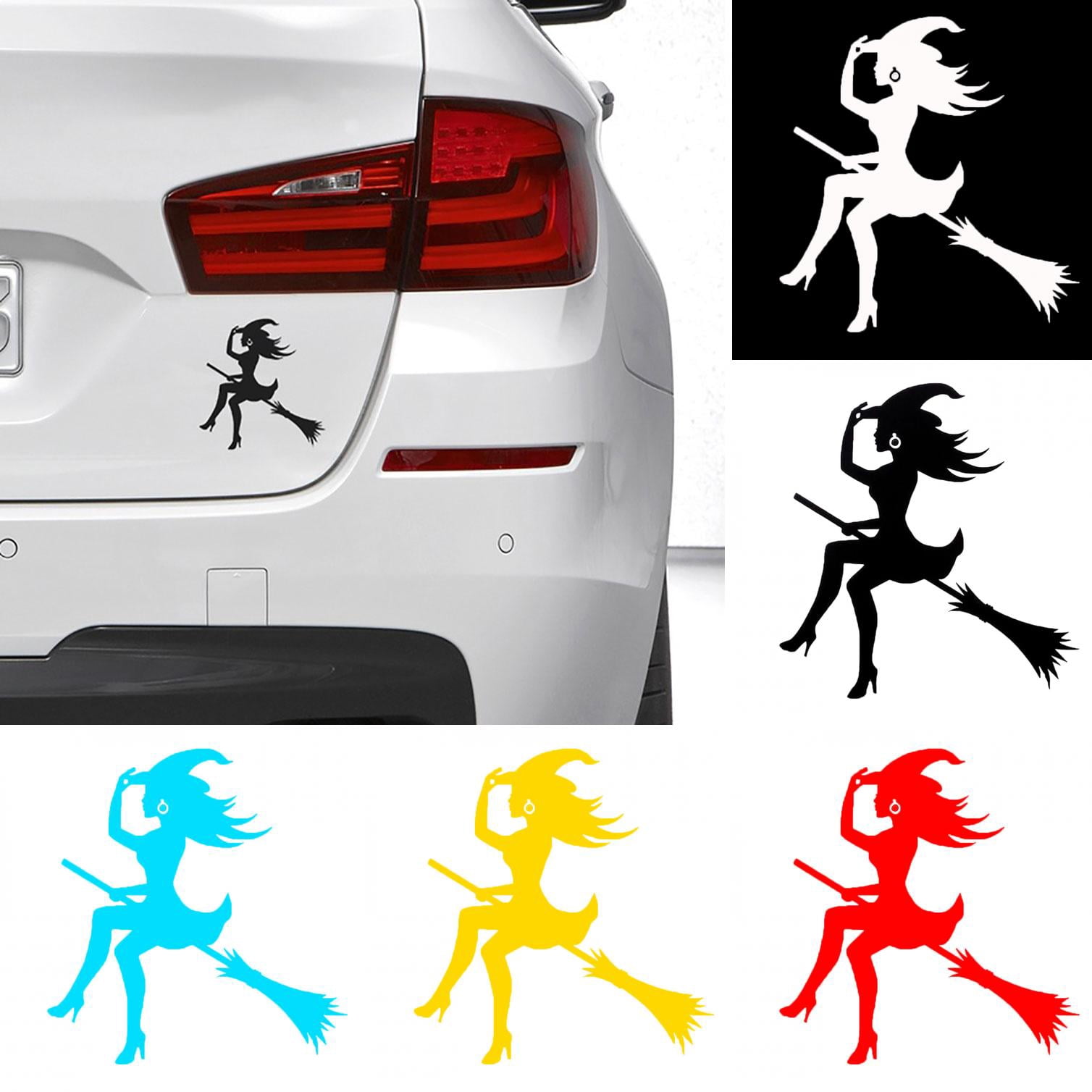 Walbest Car Auto Vehicle Body Window Bumper Funny Broom Witch ...