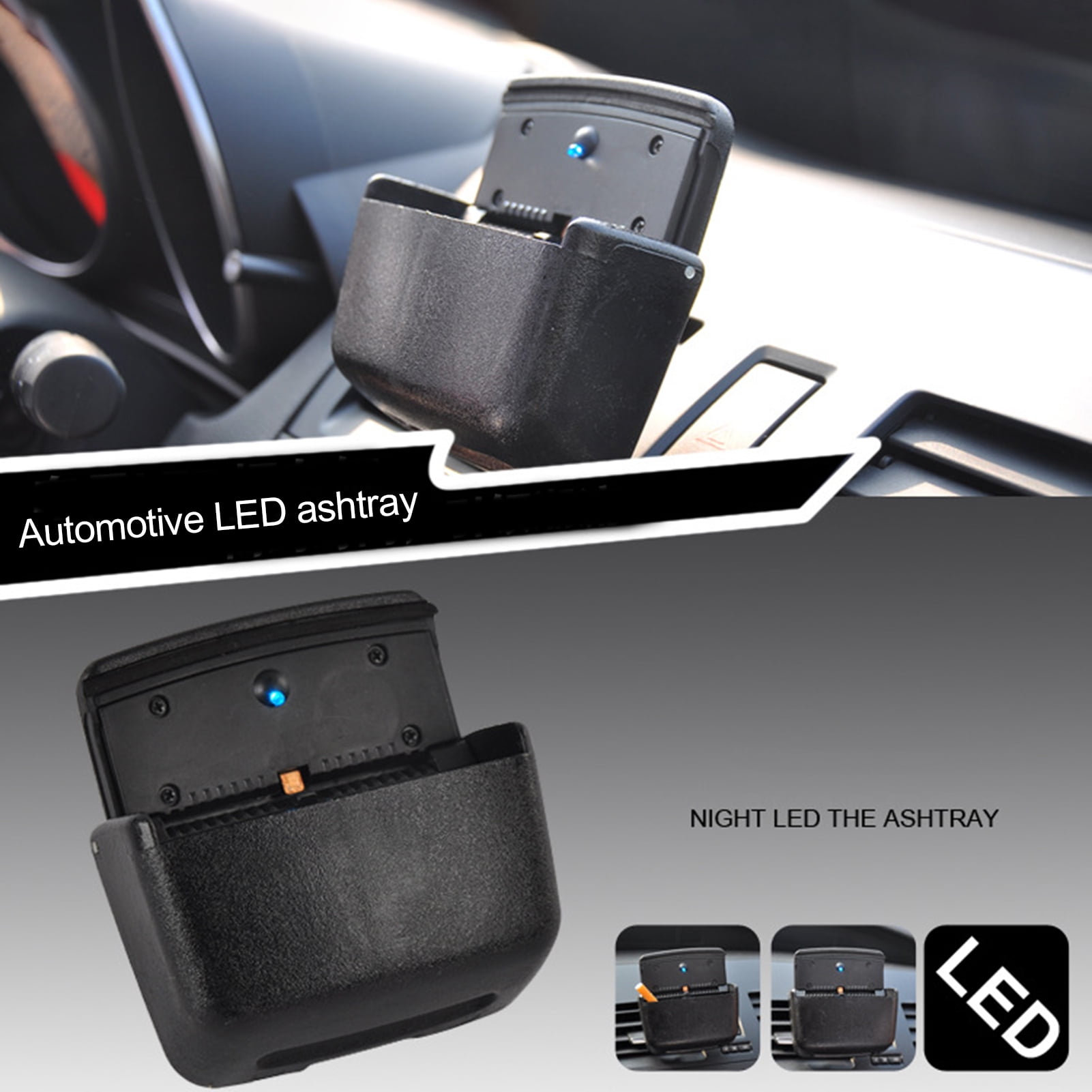 Walbest Car Door Hanging Ashtray, Universal Car Air Outlet Square ...