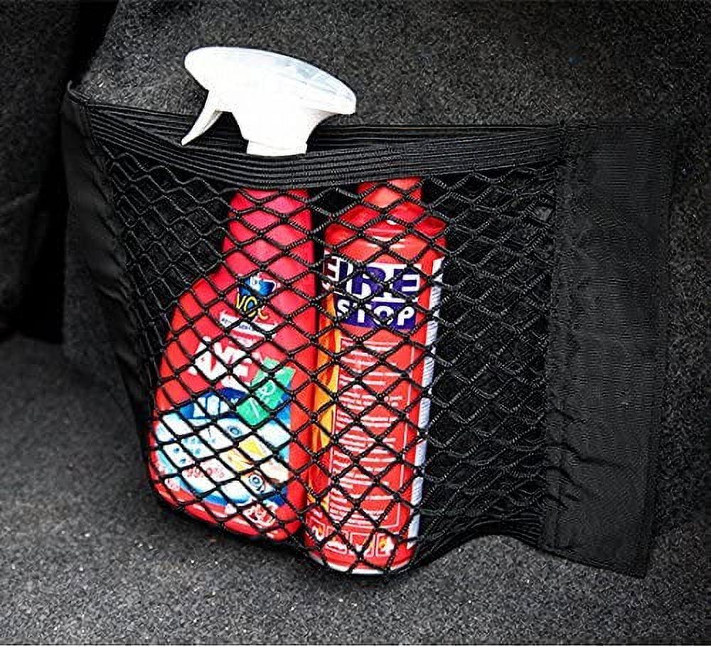 Walbest Car Rear Cargo Net, Universal Adjustable Elastic Trunk Cargo ...
