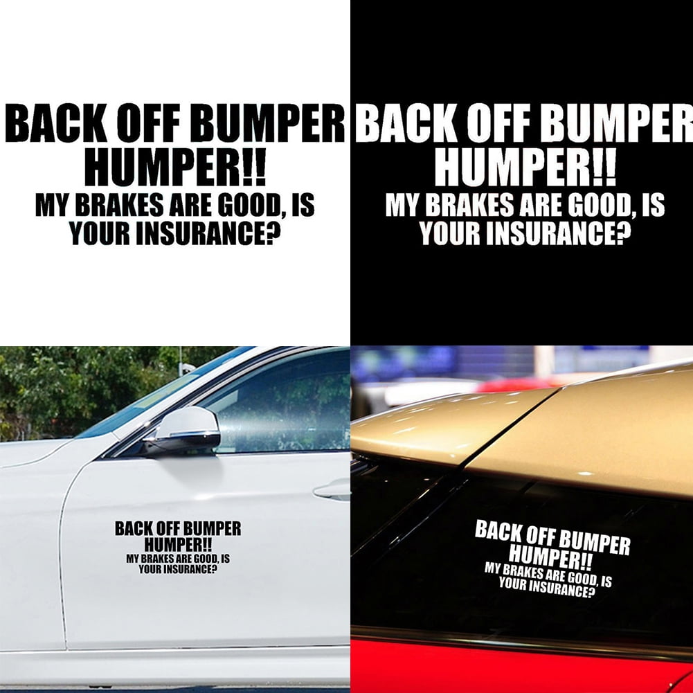 Walbest Car SUV Sticker Window BACK OFF BUMPER HUMPER Letters ...