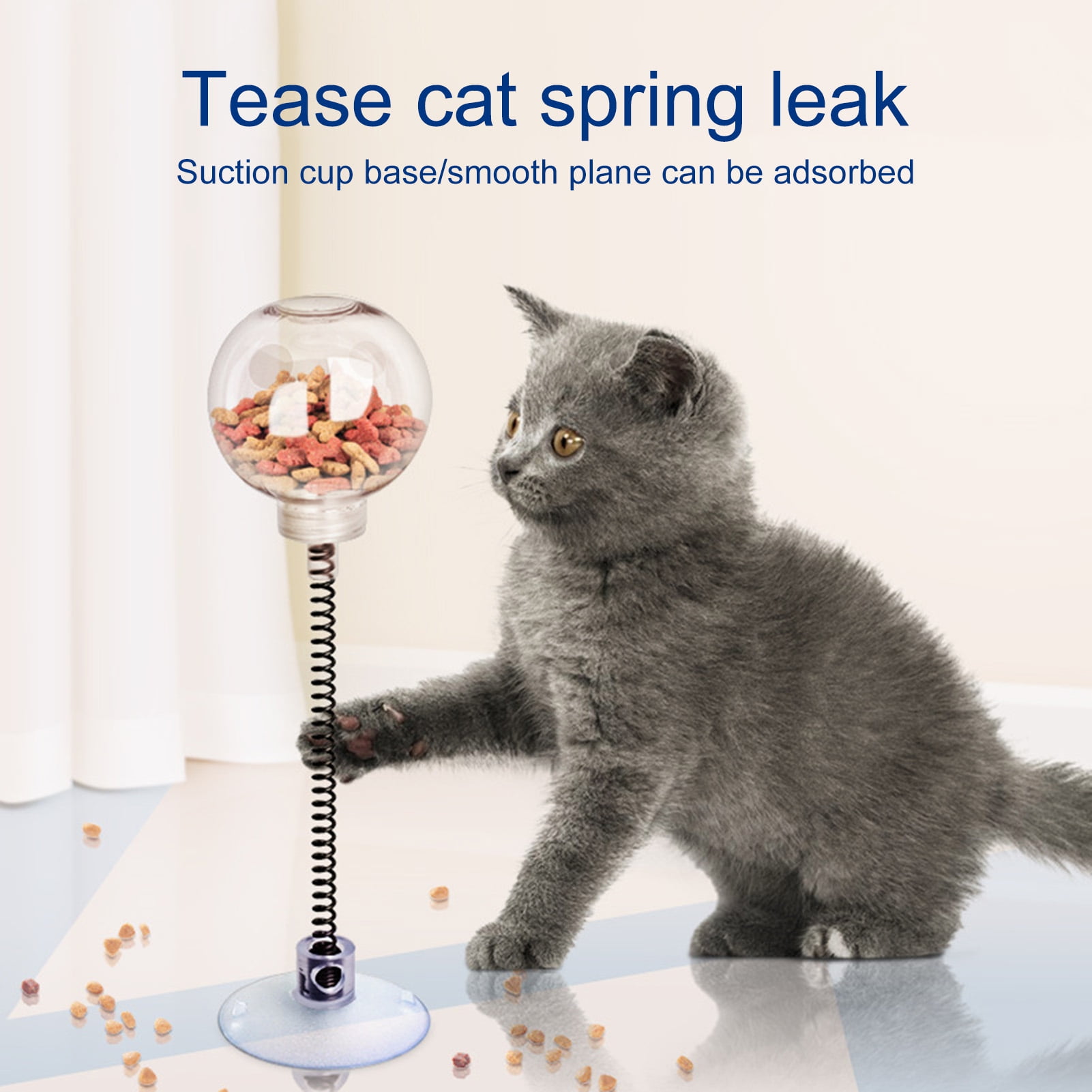 Walbest Cat Teaser Toy IQ Training Food Ball Anti Choke Leakage ...