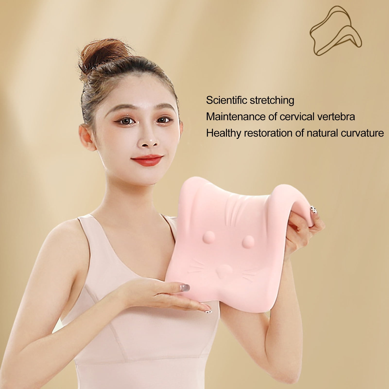 Walbest Cervical Neck Pillow for Pain Relief Sleeping High-Density ...