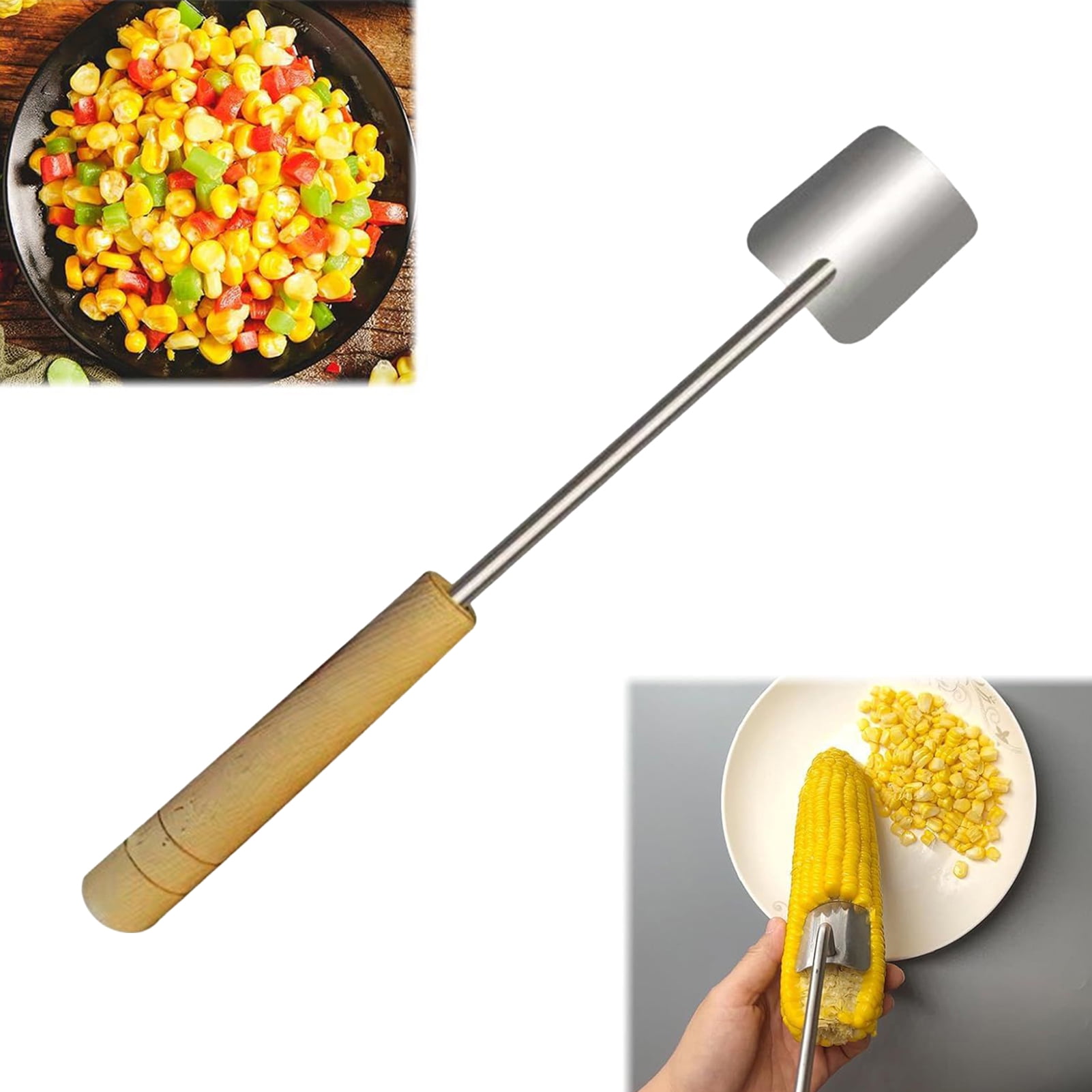 Walbest Corn Peeler Tool Ergonomic Design Corn Cob Stripper for Safe ...