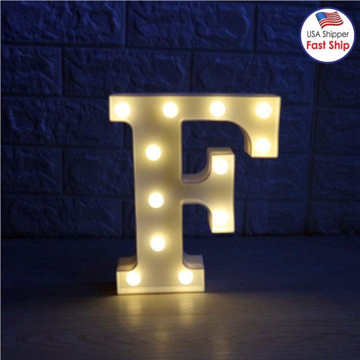 Walbest Decorative LED Illuminated Letter Marquee Sign, Alphabet ...
