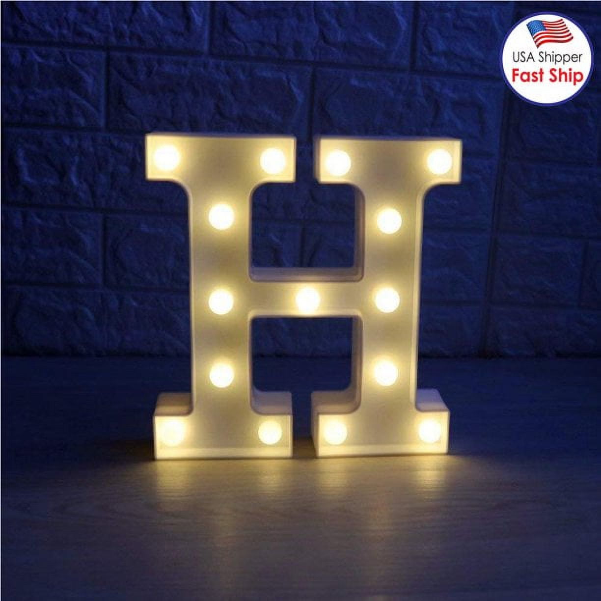 Walbest Decorative LED Illuminated Letter Marquee Sign, Alphabet ...