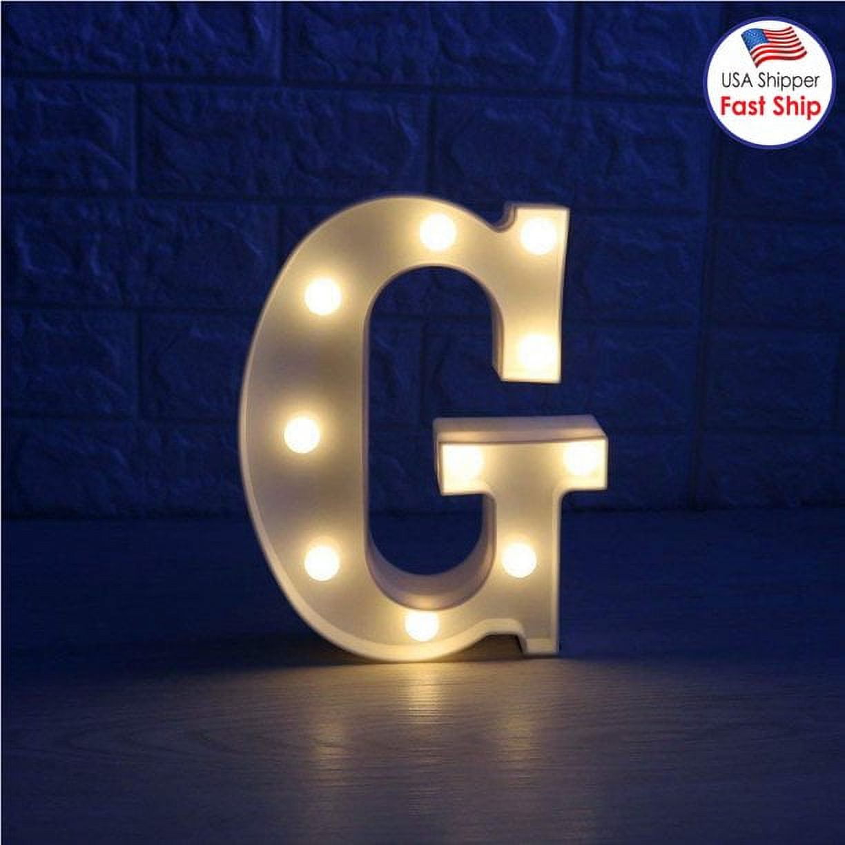Walbest Decorative LED Illuminated Letter Marquee Sign, Alphabet ...