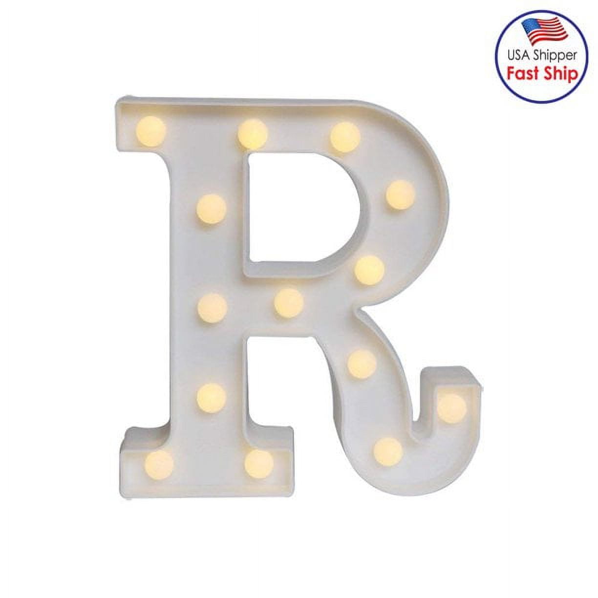 Walbest Decorative LED Illuminated Letter Marquee Sign, Alphabet ...