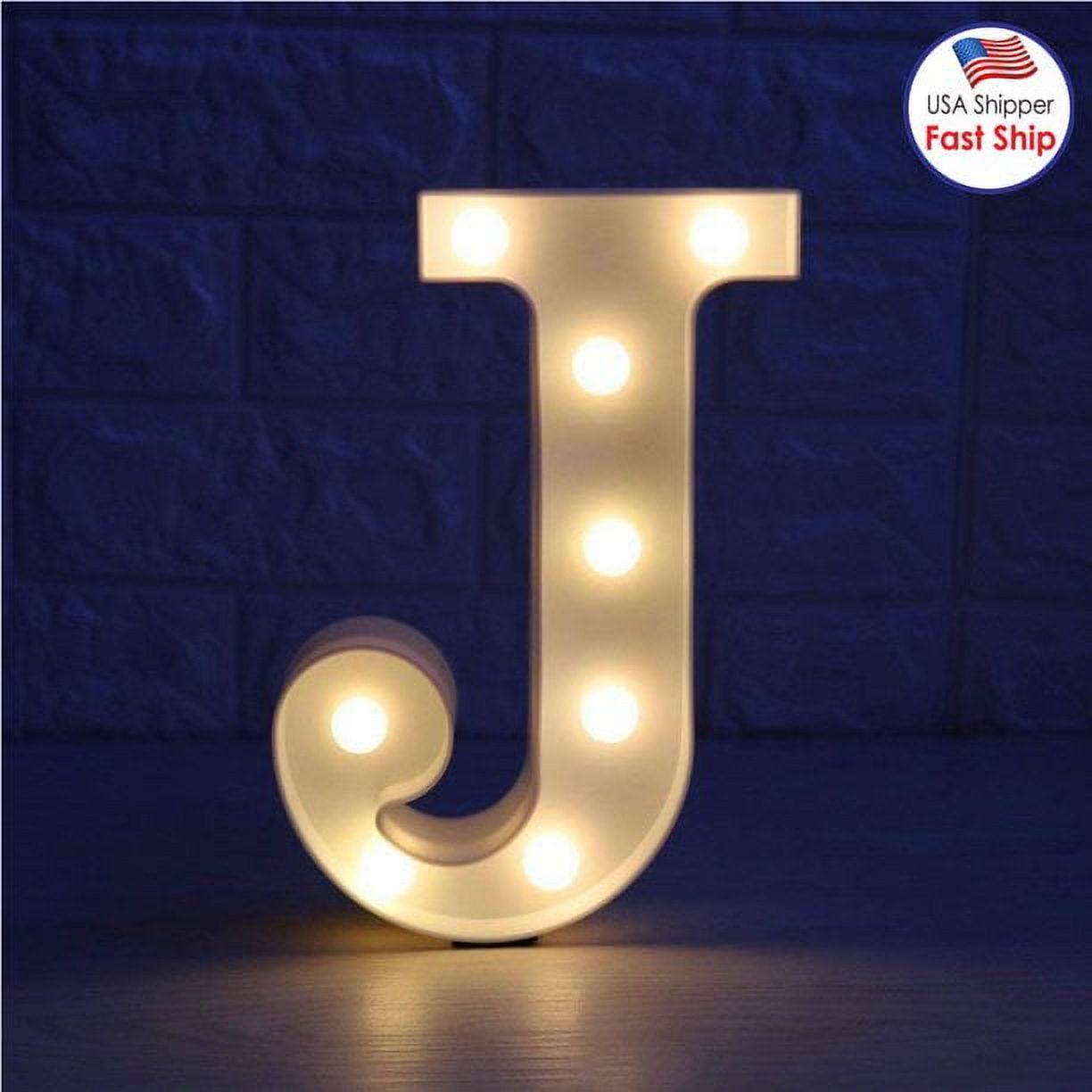 Walbest Decorative LED Illuminated Letter Marquee Sign, Alphabet ...