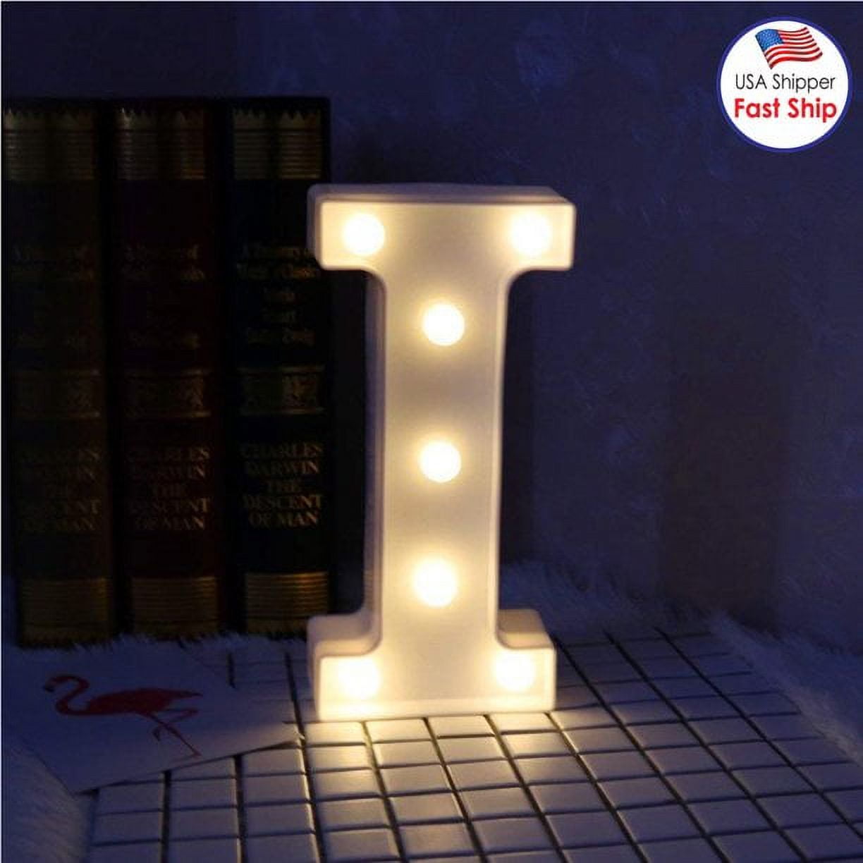 Walbest Decorative LED Illuminated Letter Marquee Sign, Alphabet ...
