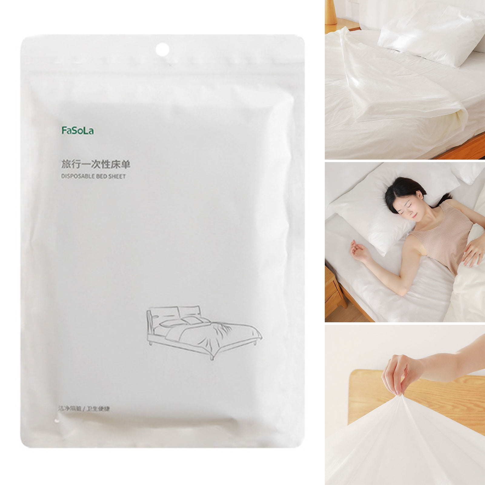 Walbest Disposable White Bed Linen Tear Resistance Breathable Hygienic ...