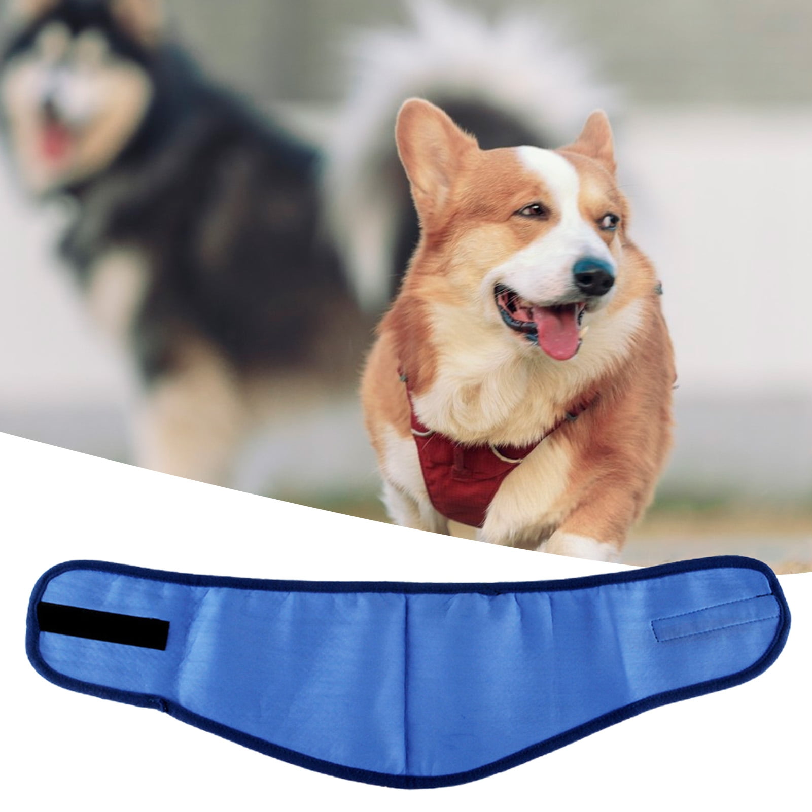 Walbest Dog Ice Scarf Cooling Collar Breathable Pet Neck Cooler Scarf ...