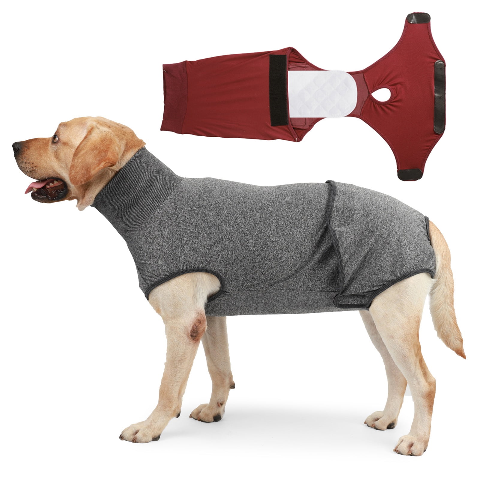 Walbest Dog Onesie Shedding Suit Full Coverage Pet Surgical Recovery ...