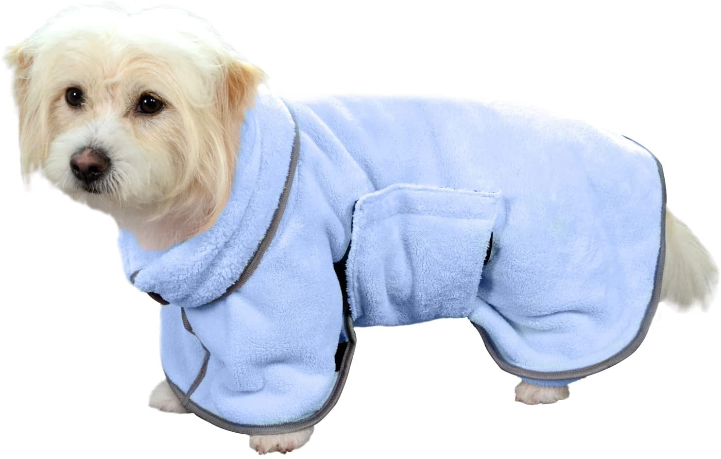 Walbest Dog Robes for After Bath, Soft Dog Bathrobe for Small Medium ...
