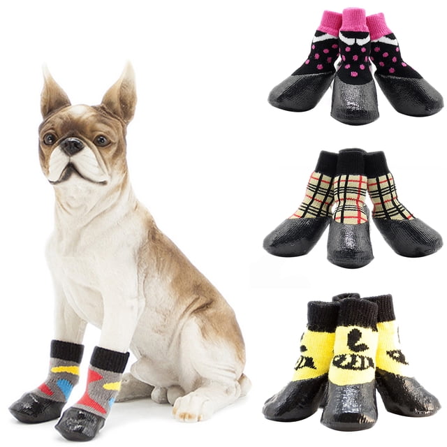 Walbest Dog Shoes Anti-Slip Dogs Boots Paw Protector with Reflective ...