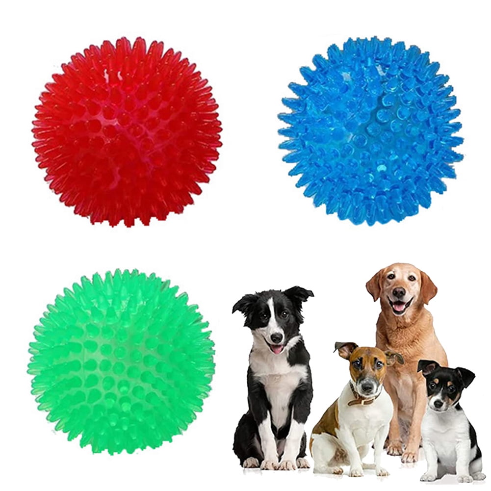 Walbest Dog Squeaky Toys, Non-Toxic Hedgehog Balls for Dogs Toy, TPR ...