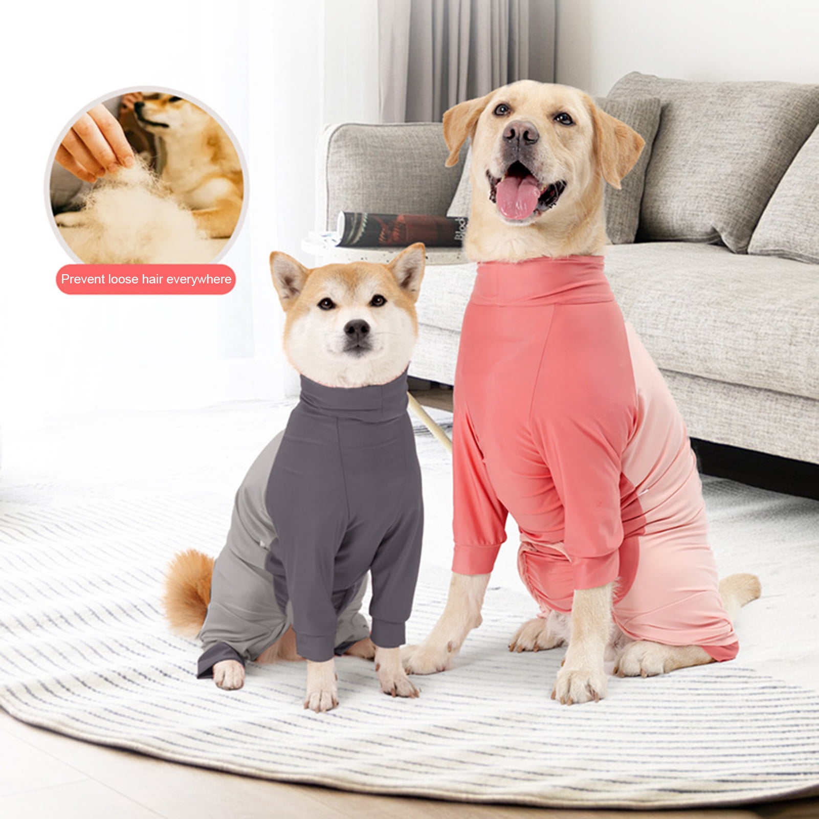 Walbest Dog Surgery Suit Female Spay Recovery Suit Long Sleeve Dog ...