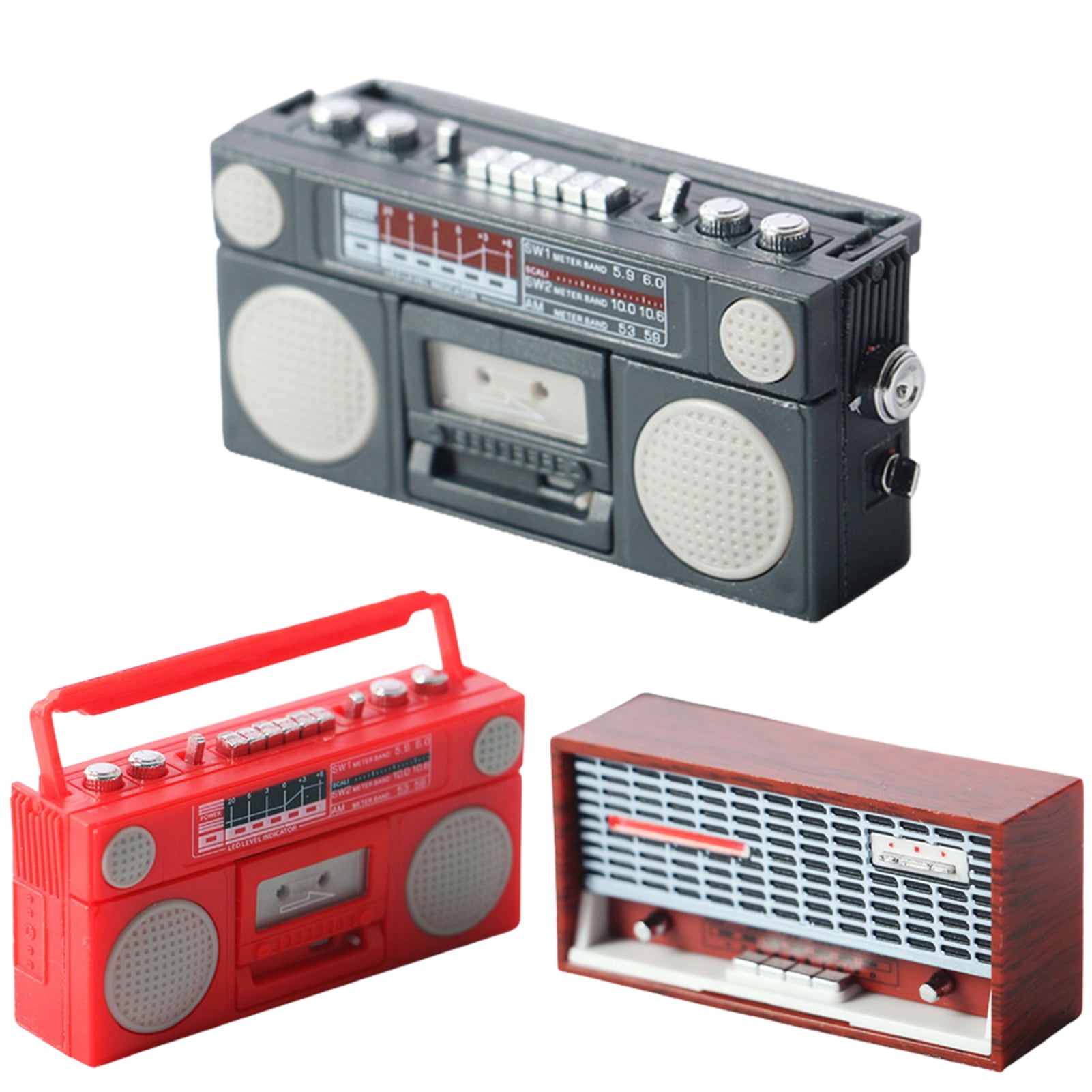 Walbest Doll House 2.13" Mini Record Transceiver Sturdy Kids Toy ...