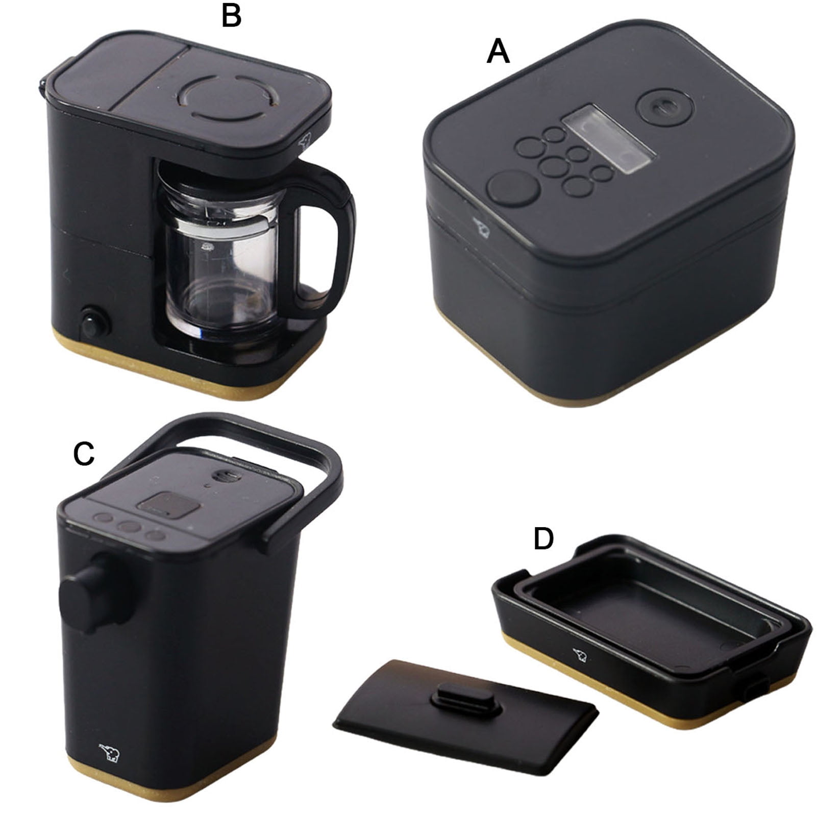 Walbest Dollhouse Kitchen Appliance Model Toy Simulated Plastic Doll ...