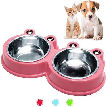 TBOLINE Stainless Steel Double Dog Bowl: Food and Water Feeder for ...