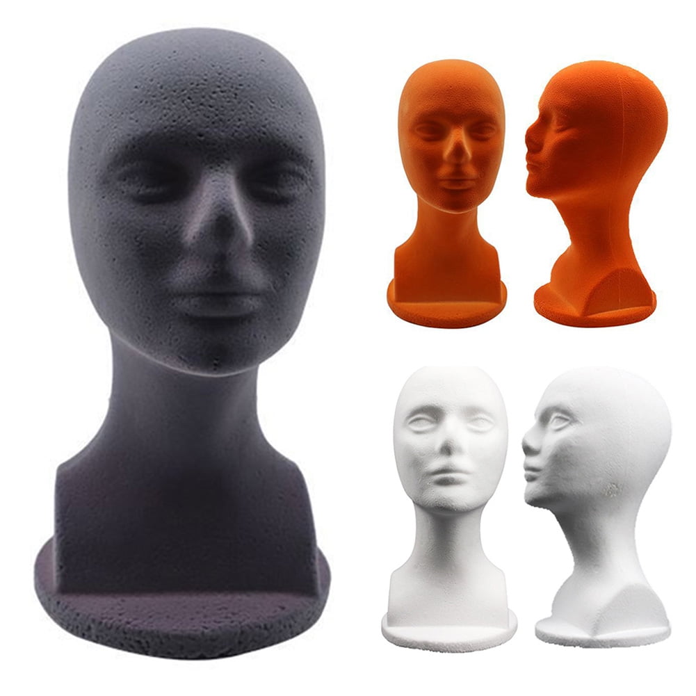 Walbest Female Foam Head Mold Wig Hat Headwear Display Model Styling ...