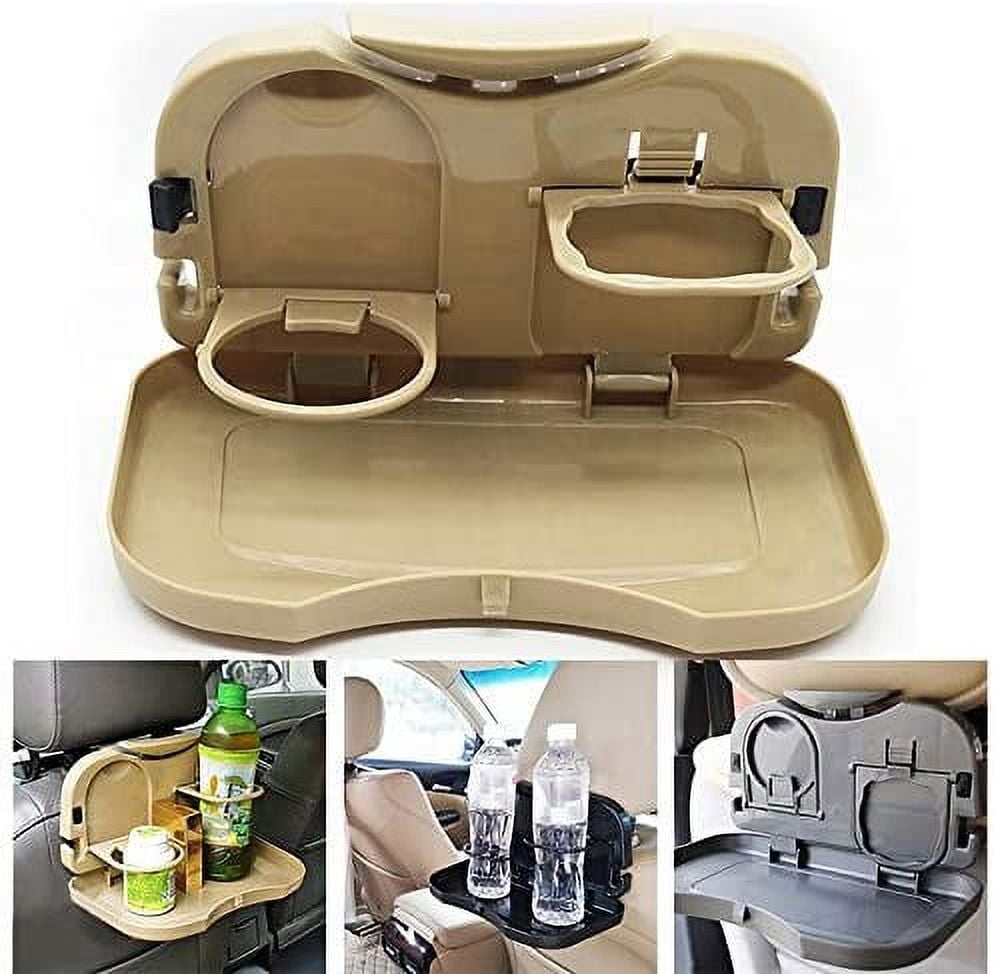Walbest Folding Car Back Seat Table Automotive Organizers, Beige ...