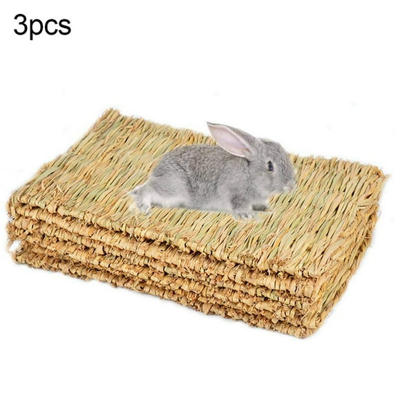 BloomLoom 1Pc Grass Mat,Hamster Bedding,Rabbit Bed,Woven Bed Mat for ...