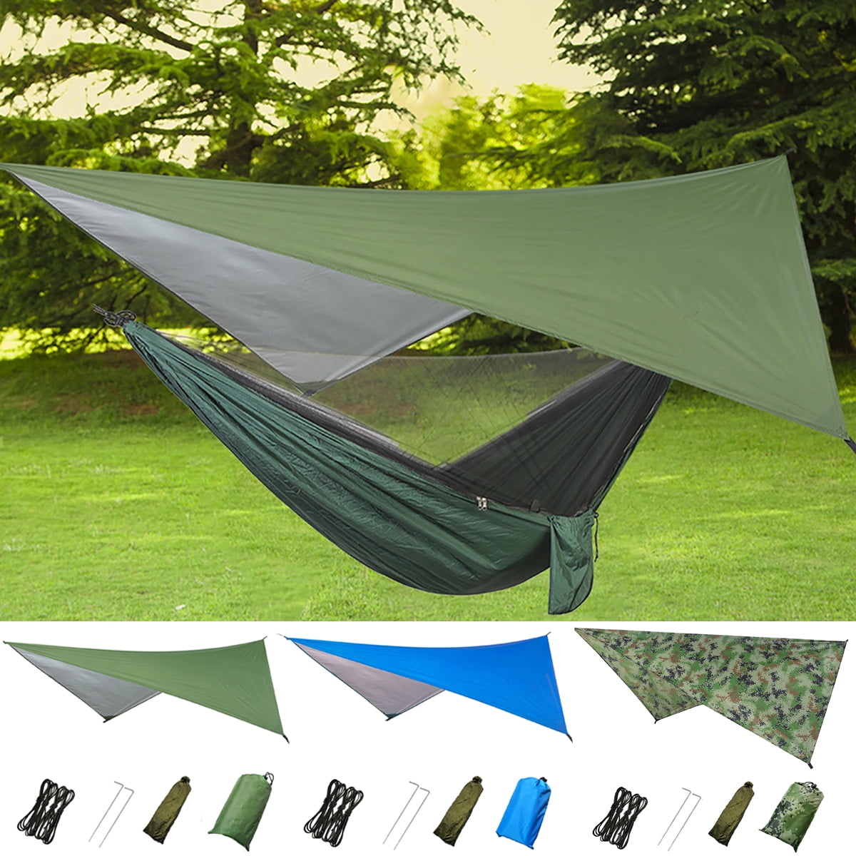 Walbest Hammock Polyester Rain Fly Waterproof Tent Tarp Cover ...