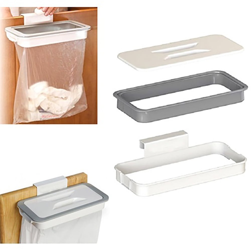 Walbest Hanging Trash Bag Holder, Cupboard Door Back Trash Rack Storage ...