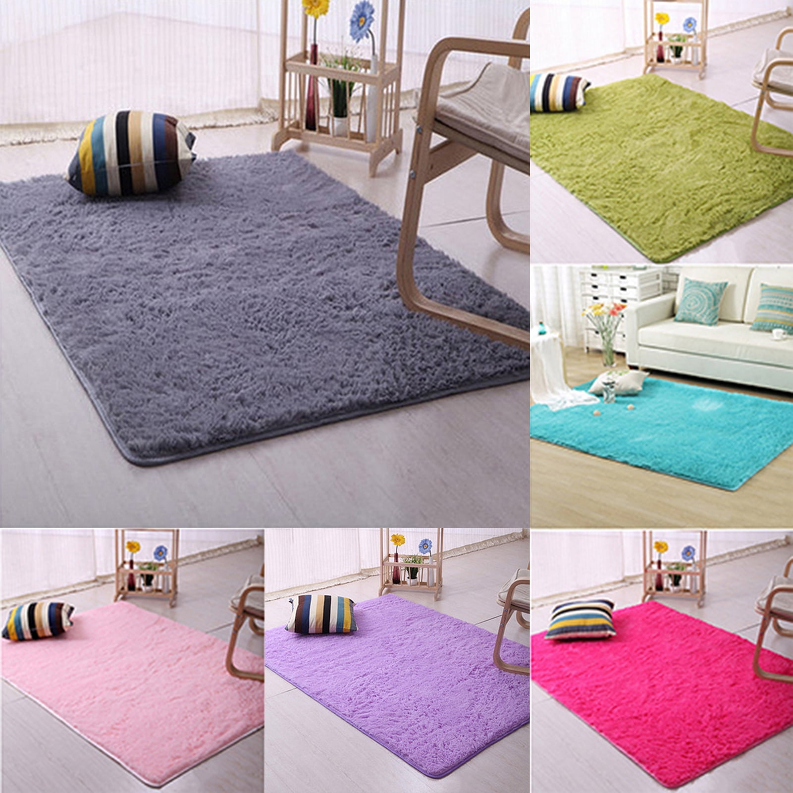 Walbest Indoor Doormat Front Door Mat Carpet, Non Slip Super Absorbent ...