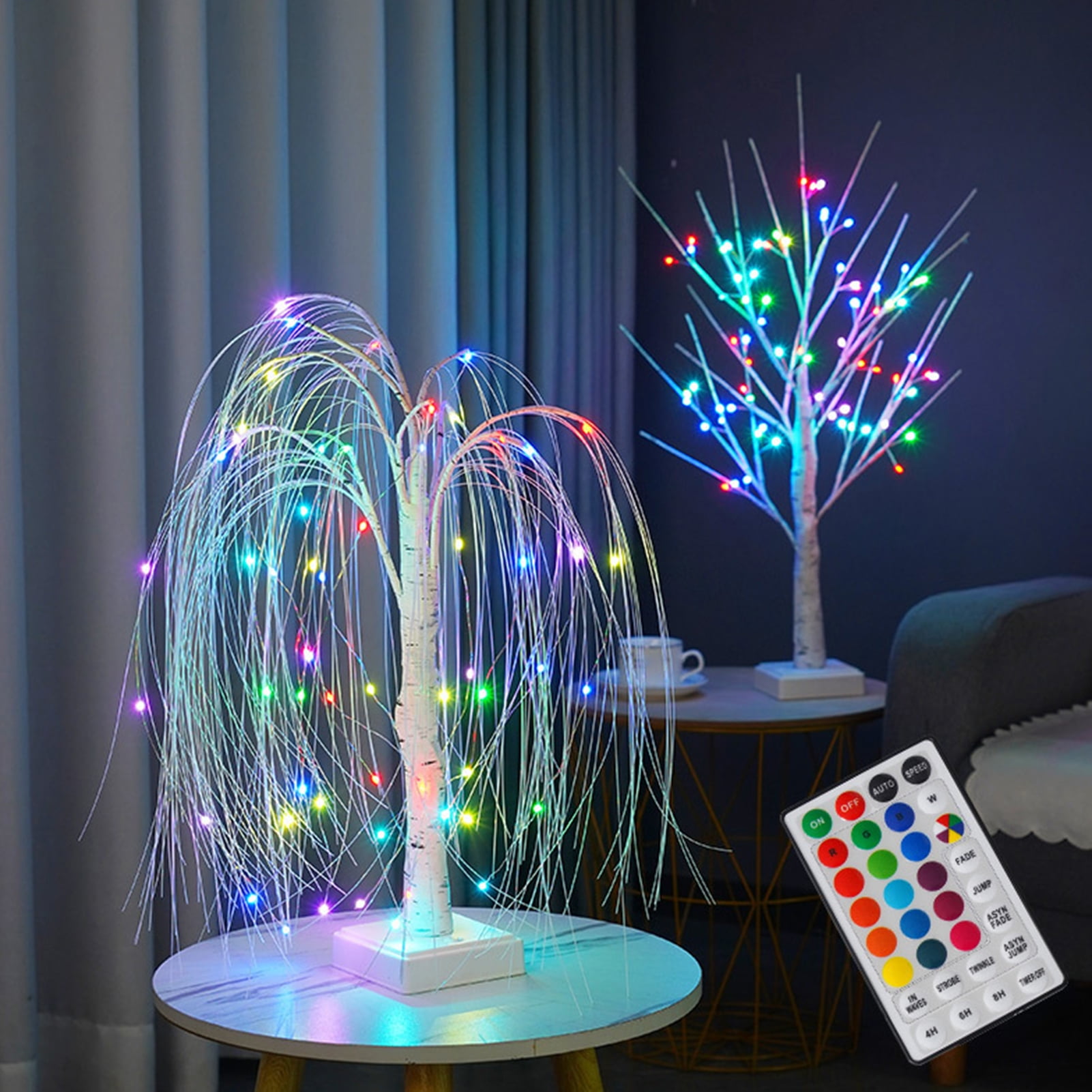 Walbest Indoor LED Tree Light with Remote Control Soft Glow Realistic ...