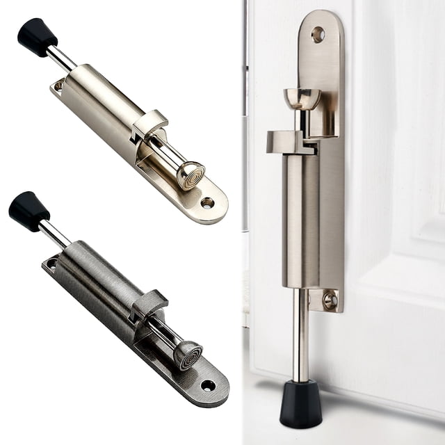 Walbest Kickdown Door Stop, Zinc Alloy Easy Step Door Stopper Spring ...