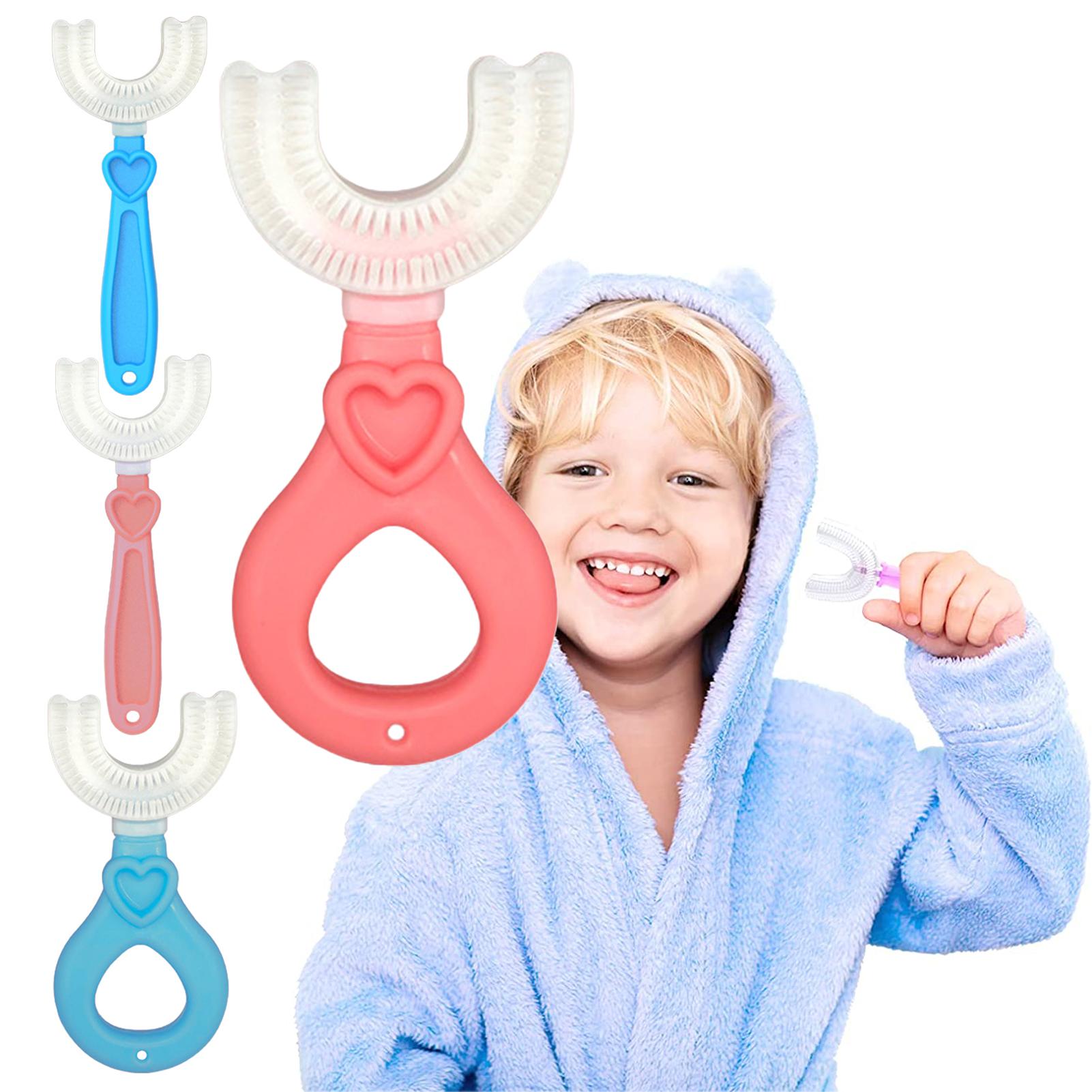 Walbest Kids Toothbrush, Special U-Shaped Brush Head Design for Toddler ...