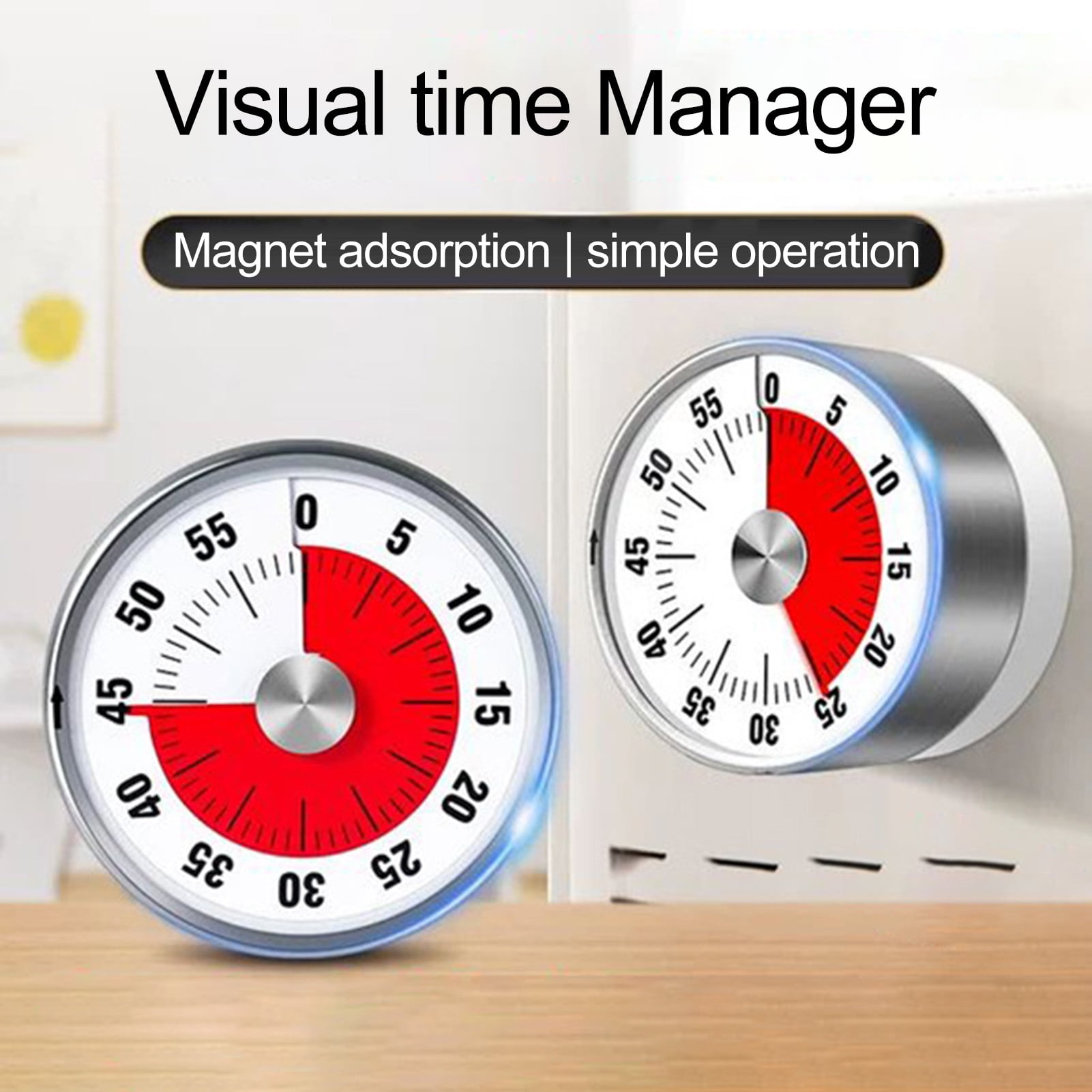 Walbest Kitchen Timer for Cooking High Precision Chef Timer Clock Magnetic Mechanical Desk Timer ...