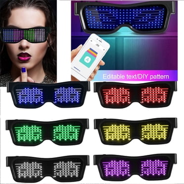LED Glasses Technology Sensing Prevent Slip Colorful Light Up Glasses ...