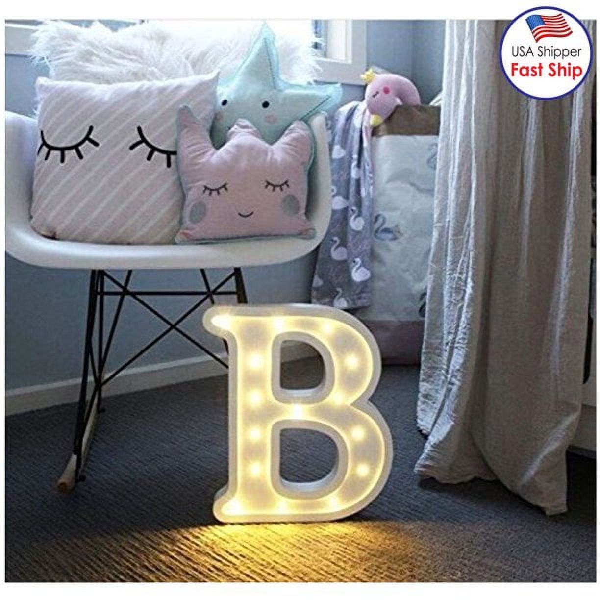 Walbest LED Marquee Letter Lights Sign, Light Up Alphabet Letter for ...