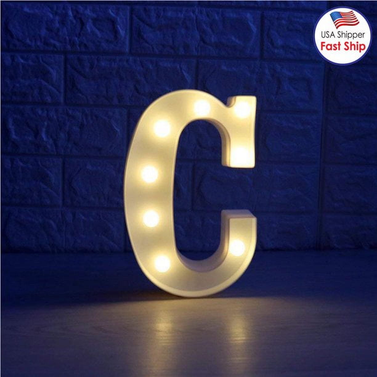 Walbest LED Marquee Letter Lights Sign, Light Up Alphabet Letter for ...