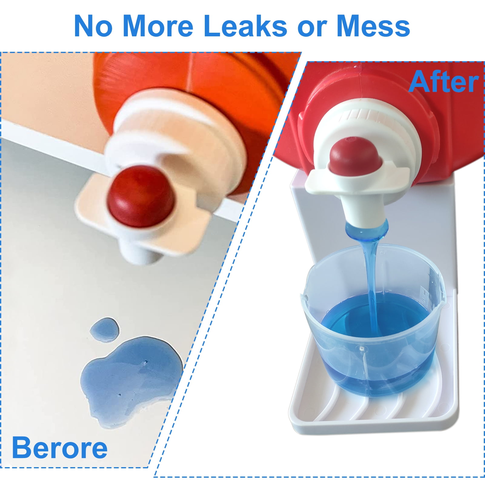 Walbest Laundry Detergent Holder, Sturdy Fabric Softener Organizer ...