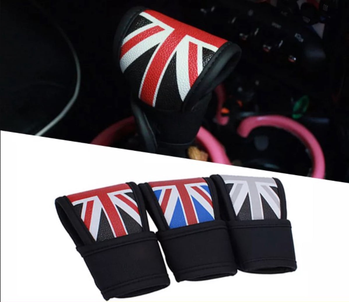 Walbest Leather Jack Car Interior Gear Shift Knob Collars Cover Case ...