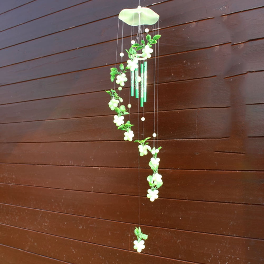 Walbest Luminous Plastic Simulation Grape Wind Chime, Hanging Wind ...