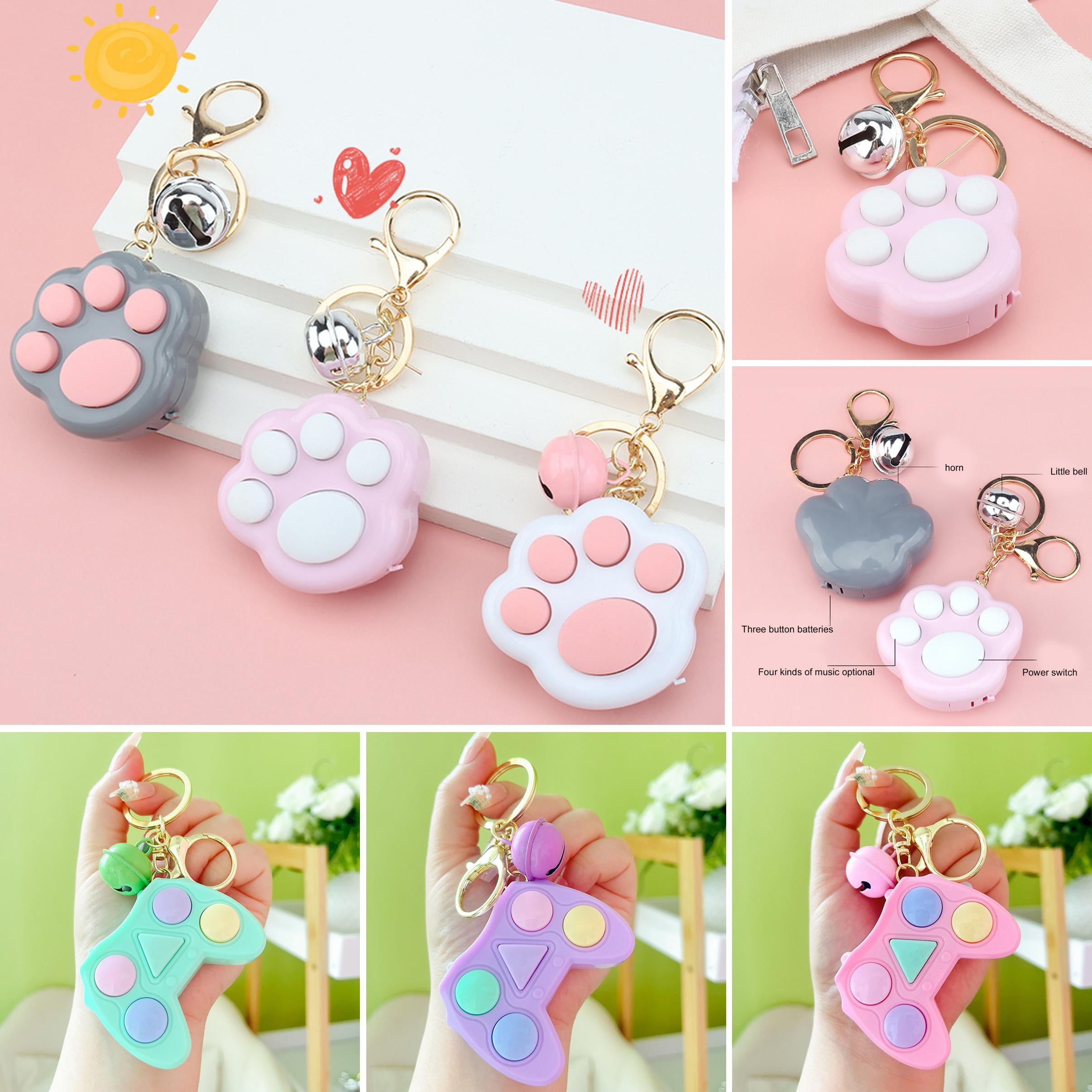 Walbest Mini Fidget Toy Key Chain, Portable Lovely Funny Cat Paw Game ...
