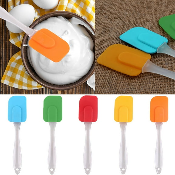 Yellow One Piece Silicone Spatula Heat Resistant Food Grade For Baking ...