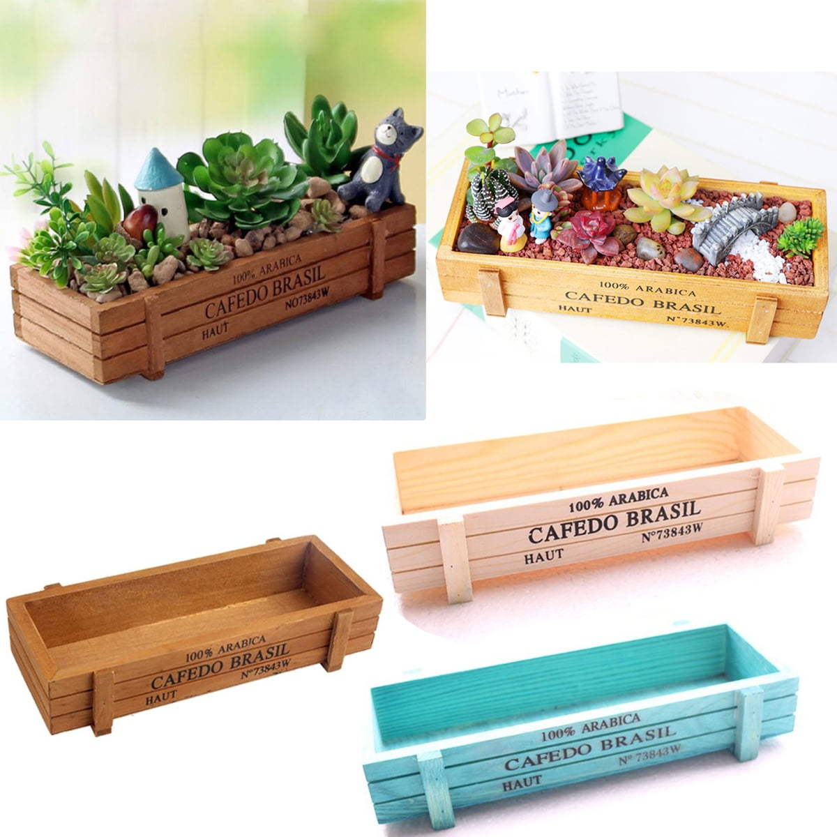 Walbest Miniature Ornament Plant Pot, Bonsai Garden Accessories ...