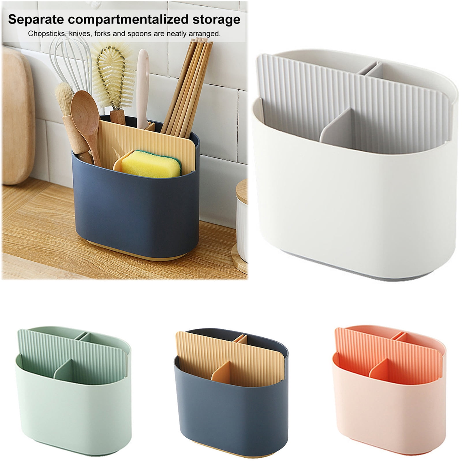Walbest Minimalist Design Chopsticks Spoon Separate Compartmentalized ...